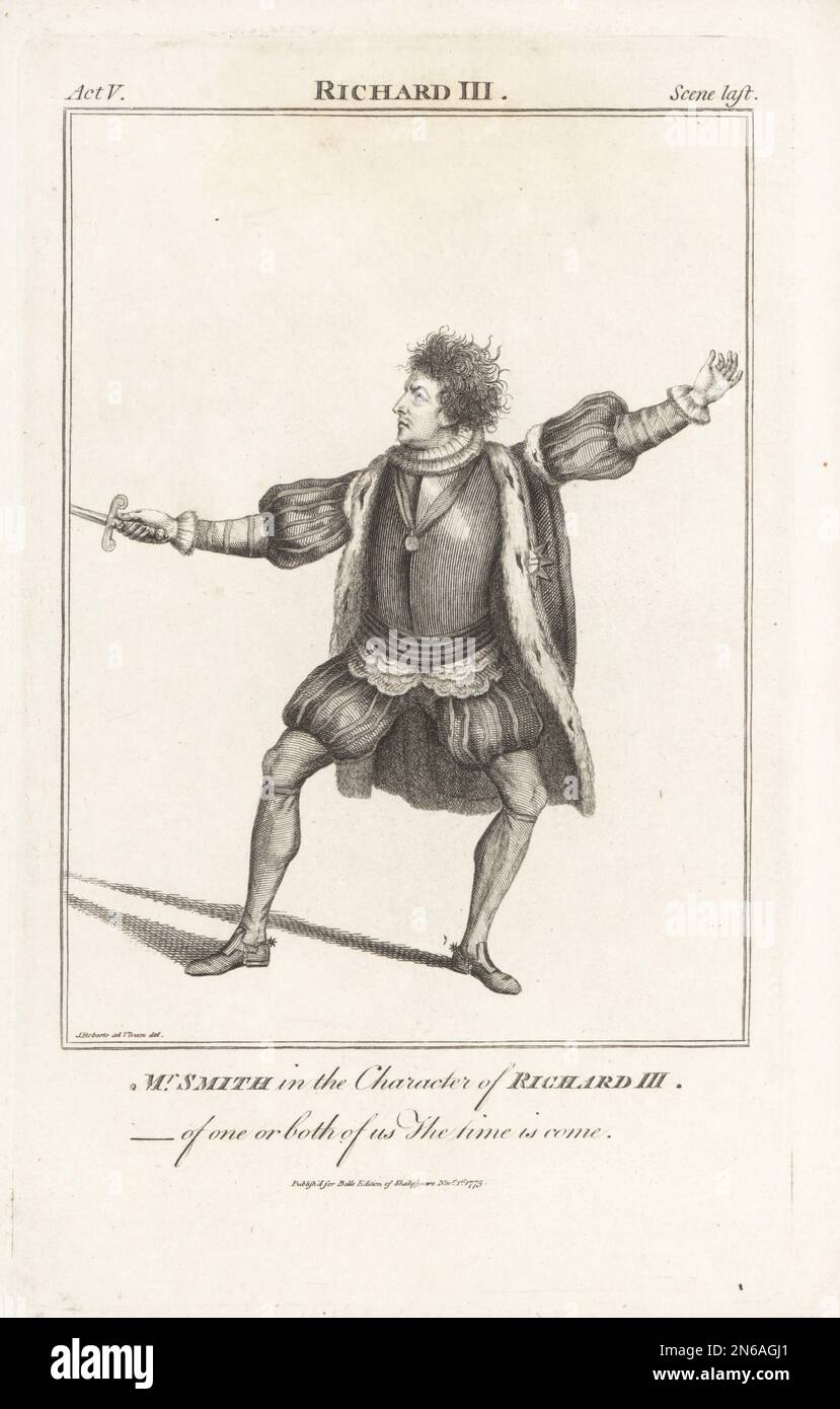 Mr Smith as the title character in William Shakespeare's Richard III ...