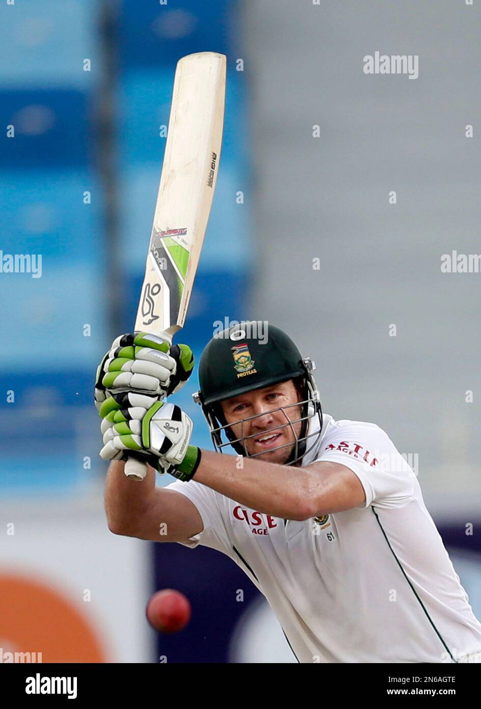 South Africa's Abraham Benjamin de Villiers hits a shot during the ...