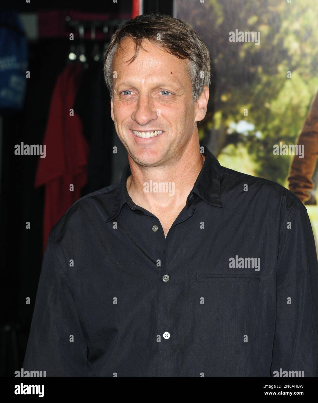 Tony Hawk arrives at the premiere of "Jackass Presents Bad Grandpa" at ...