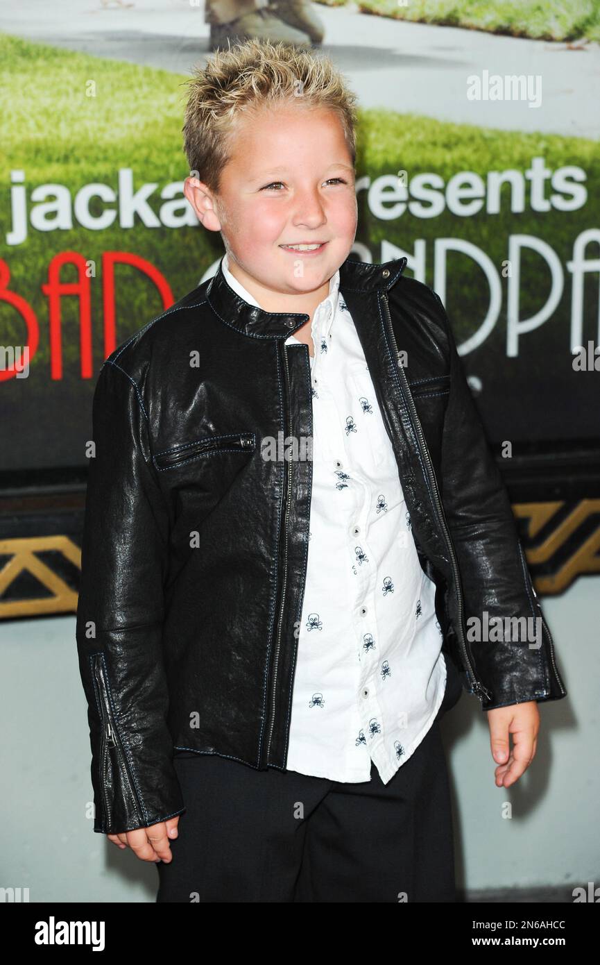 Jackson Nicoll arrives at the premiere of "Jackass Presents Bad Grandpa ...