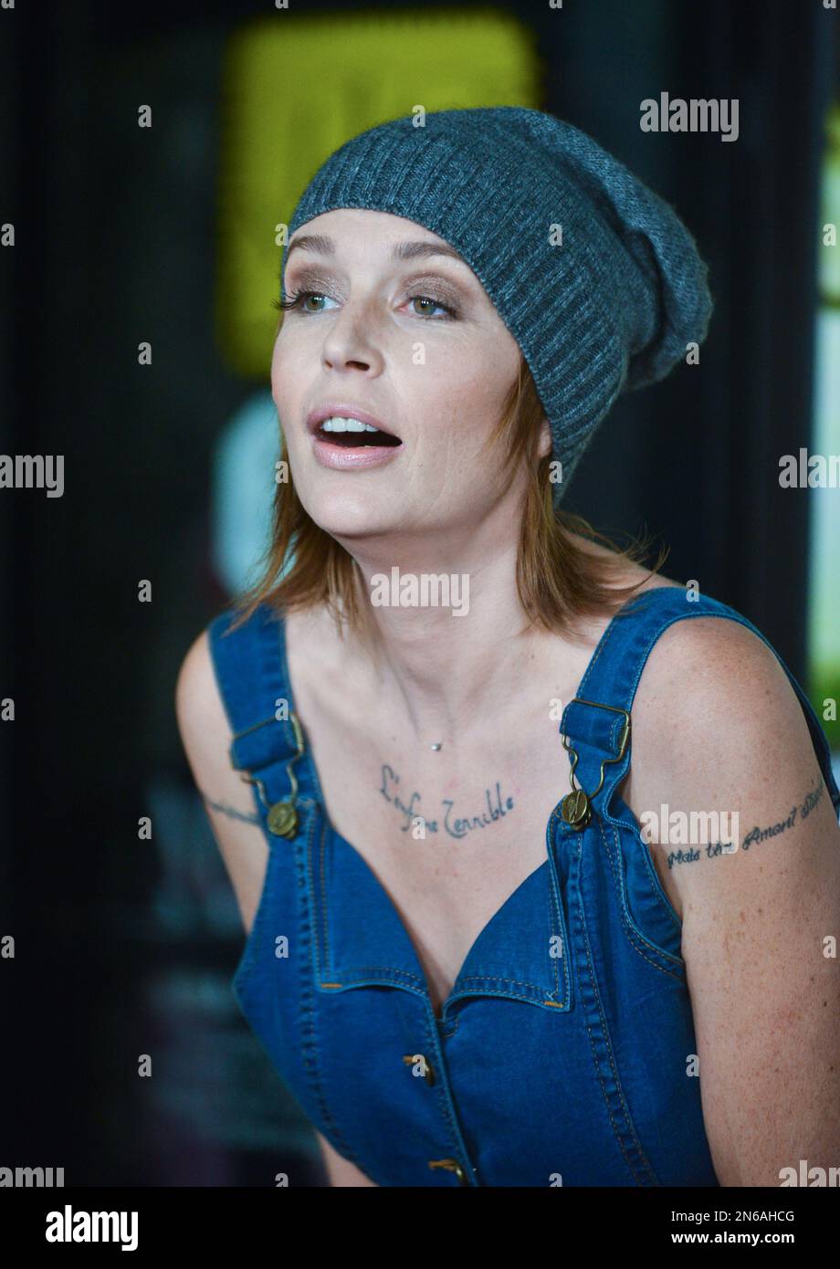 Georgina Cates arrives at the premiere of "Jackass Presents Bad Grandpa ...