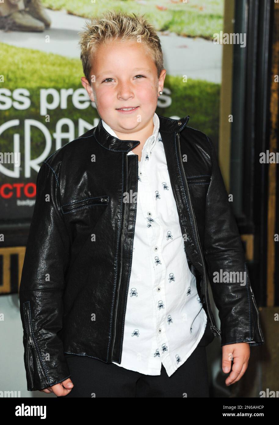Jackson Nicoll arrives at the premiere of "Jackass Presents Bad Grandpa ...