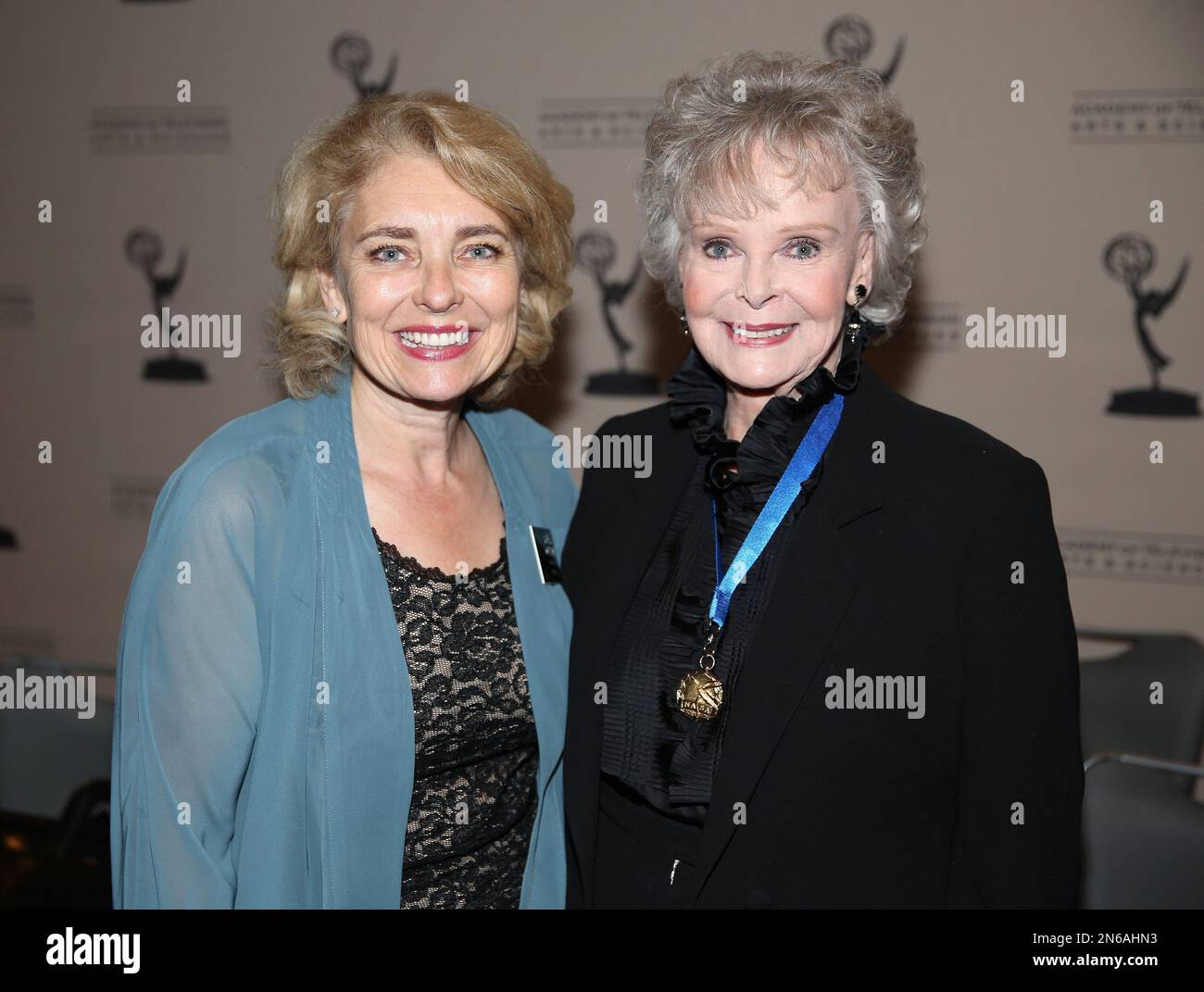 From left, Academy VP of Marketing Laurel Whitcomb, and actress June Lockhart are seen at the ...
