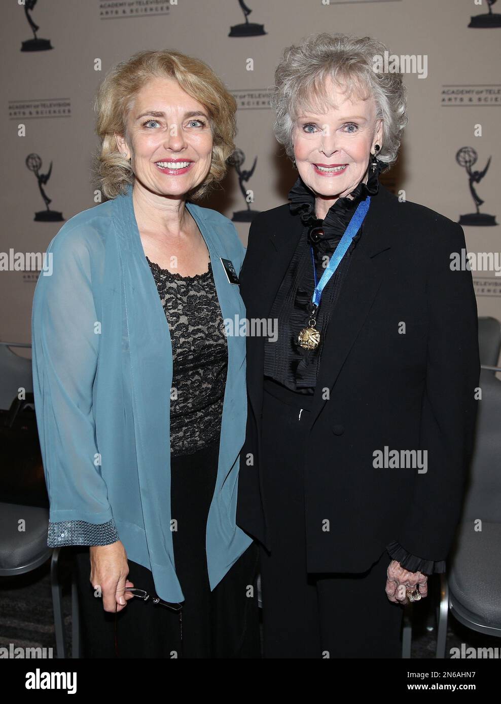 From left, Academy VP of Marketing Laurel Whitcomb, and actress June Lockhart are seen at the ...