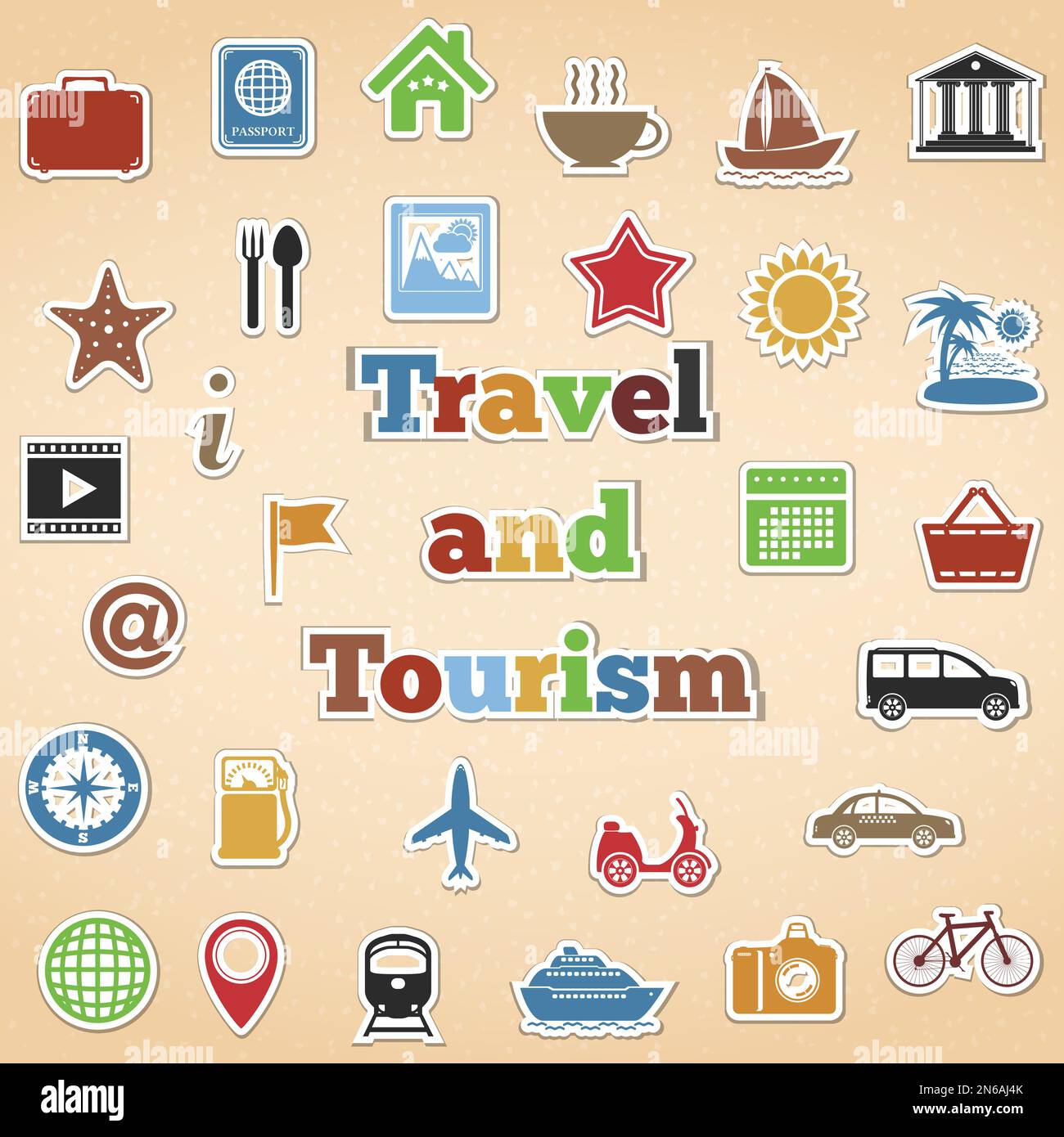 Travel and tourism icons, vector eps10 illustration Stock Vector Image ...