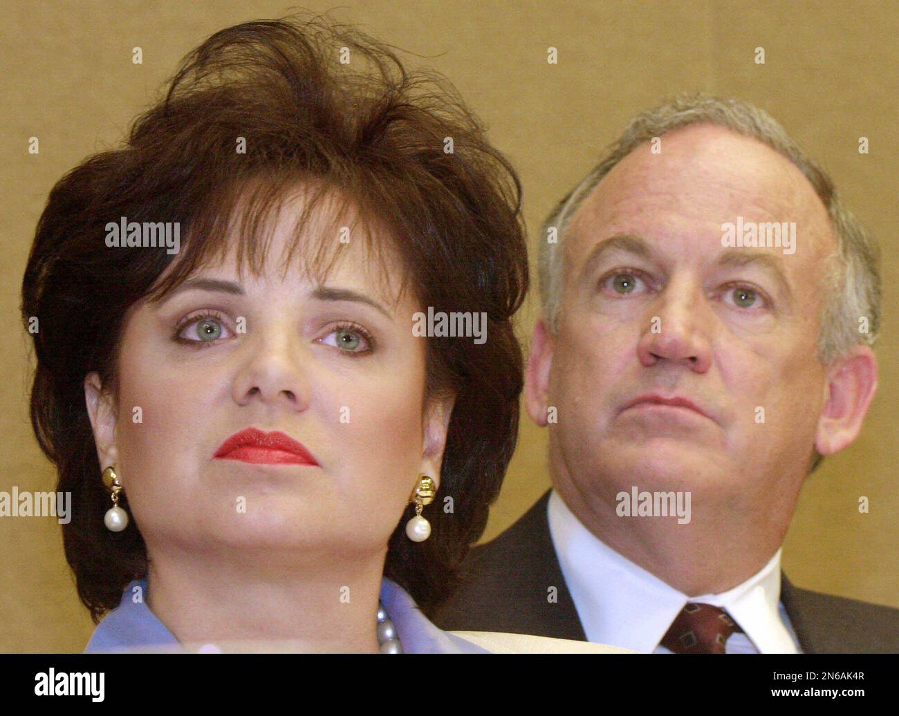FILE - In this May 24, 2000 file photo, Patsy Ramsey and her husband ...