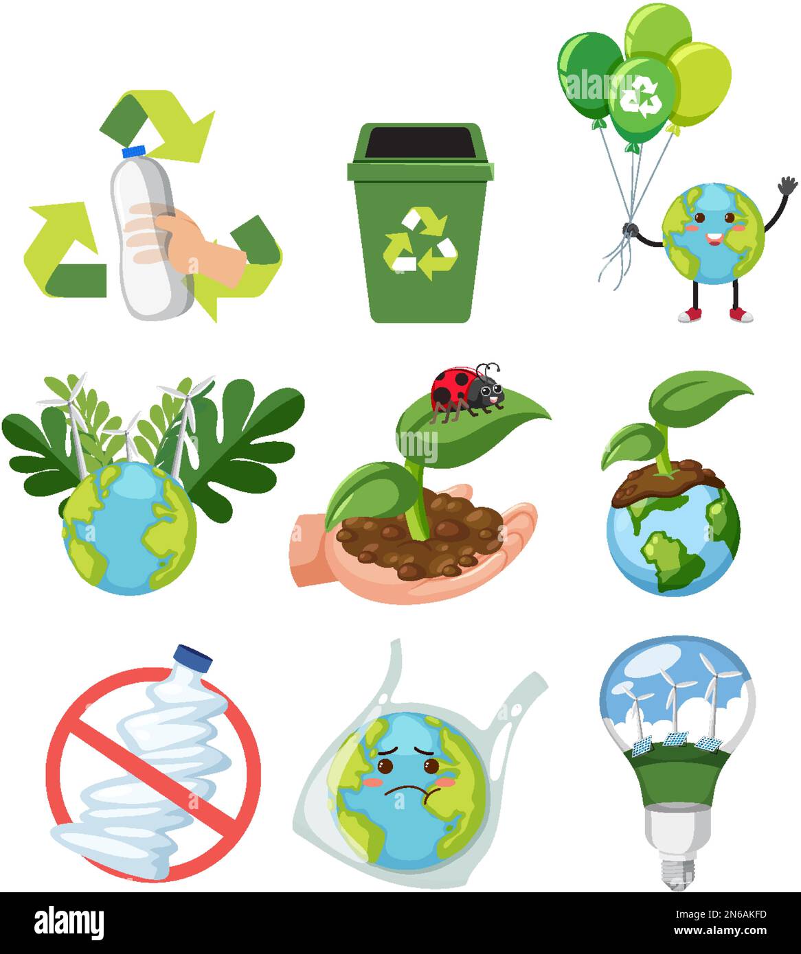 Save the earth elements set illustration Stock Vector Image & Art - Alamy