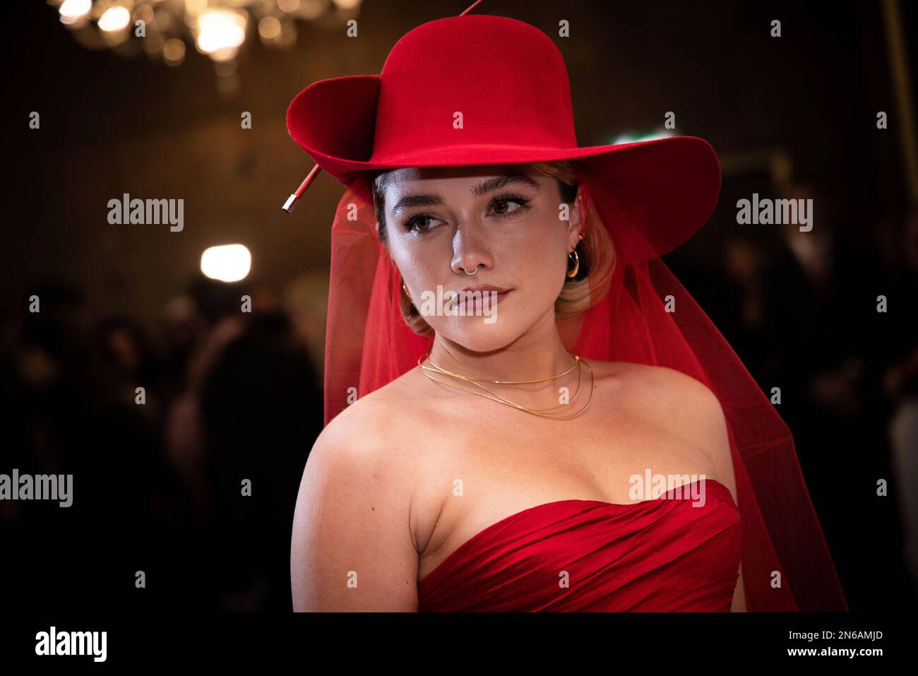 Florence Pugh poses for photographers upon arrival at the Critics ...