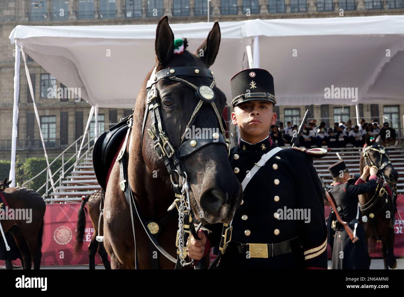 Non Exclusive: February 9, 2023, Mexico City, Mexico: Cadets from the ...