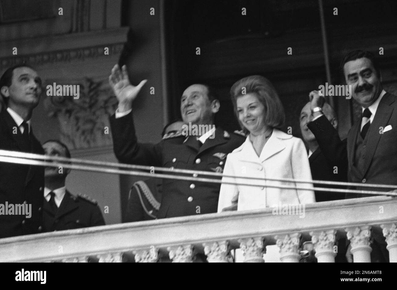 Argentina's new President Lt. Gen. Juan Peron, and his wife Isabel ...