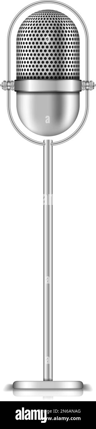 Microphone on white background, vector eps10 illustration Stock Vector ...