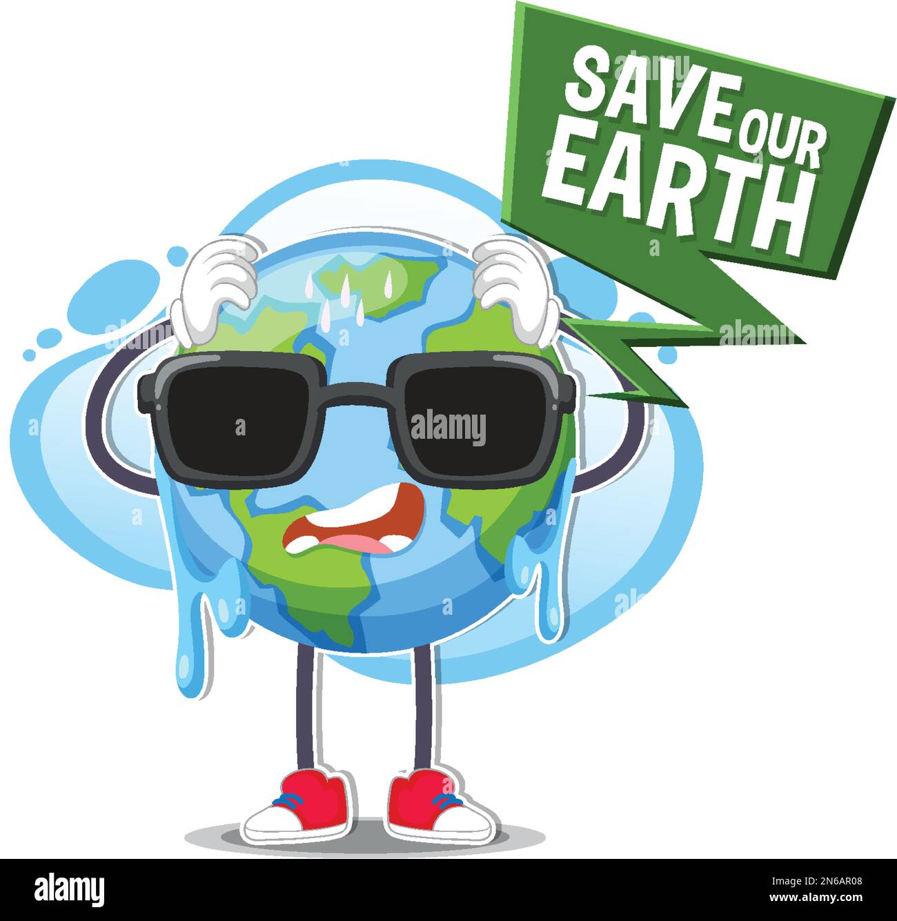 Save the earth banner design illustration Stock Vector Image & Art - Alamy