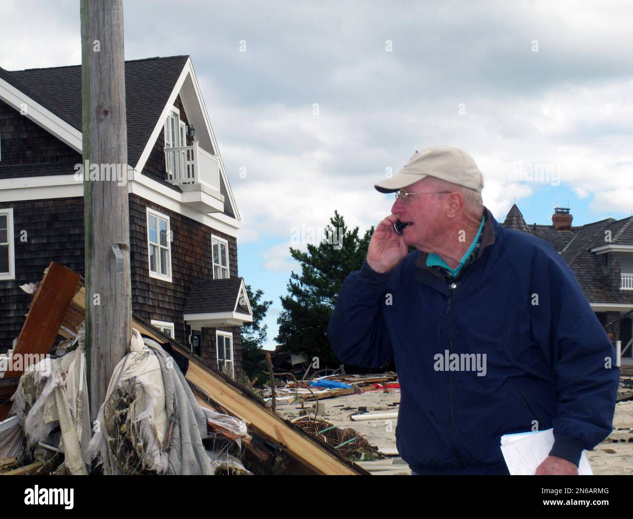 In this Oct. 31, 2012 photo, Mantoloking, N.J. Mayor George Nebel ...