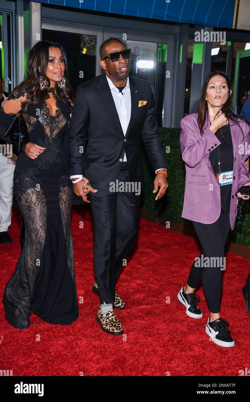 Tracey edmonds and deion sanders hi-res stock photography and images ...