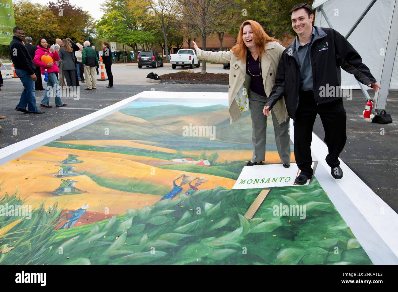 IMAGE DISTRIBUTED FOR MONSANTO CO. - Monsanto employees Laura Grapes ...