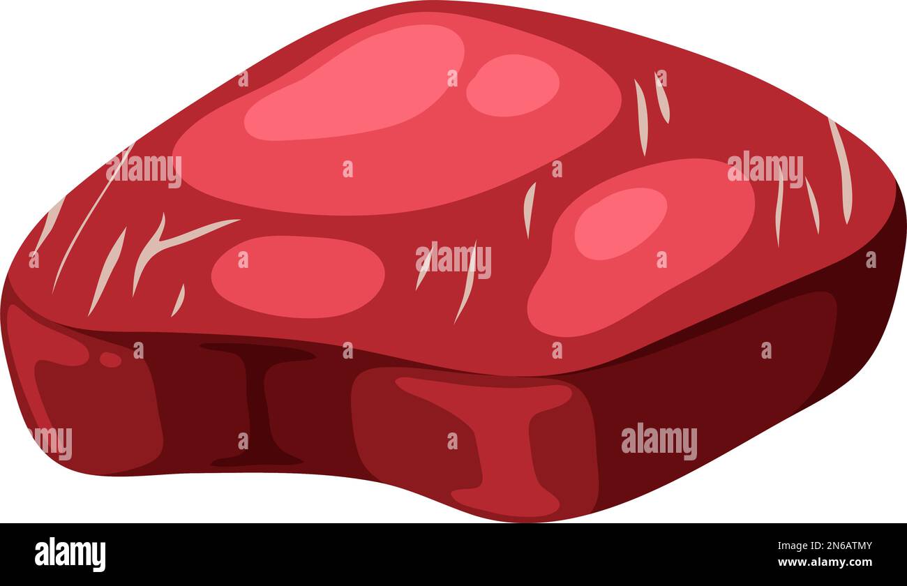 Fresh raw meat isolated illustration Stock Vector Image & Art - Alamy