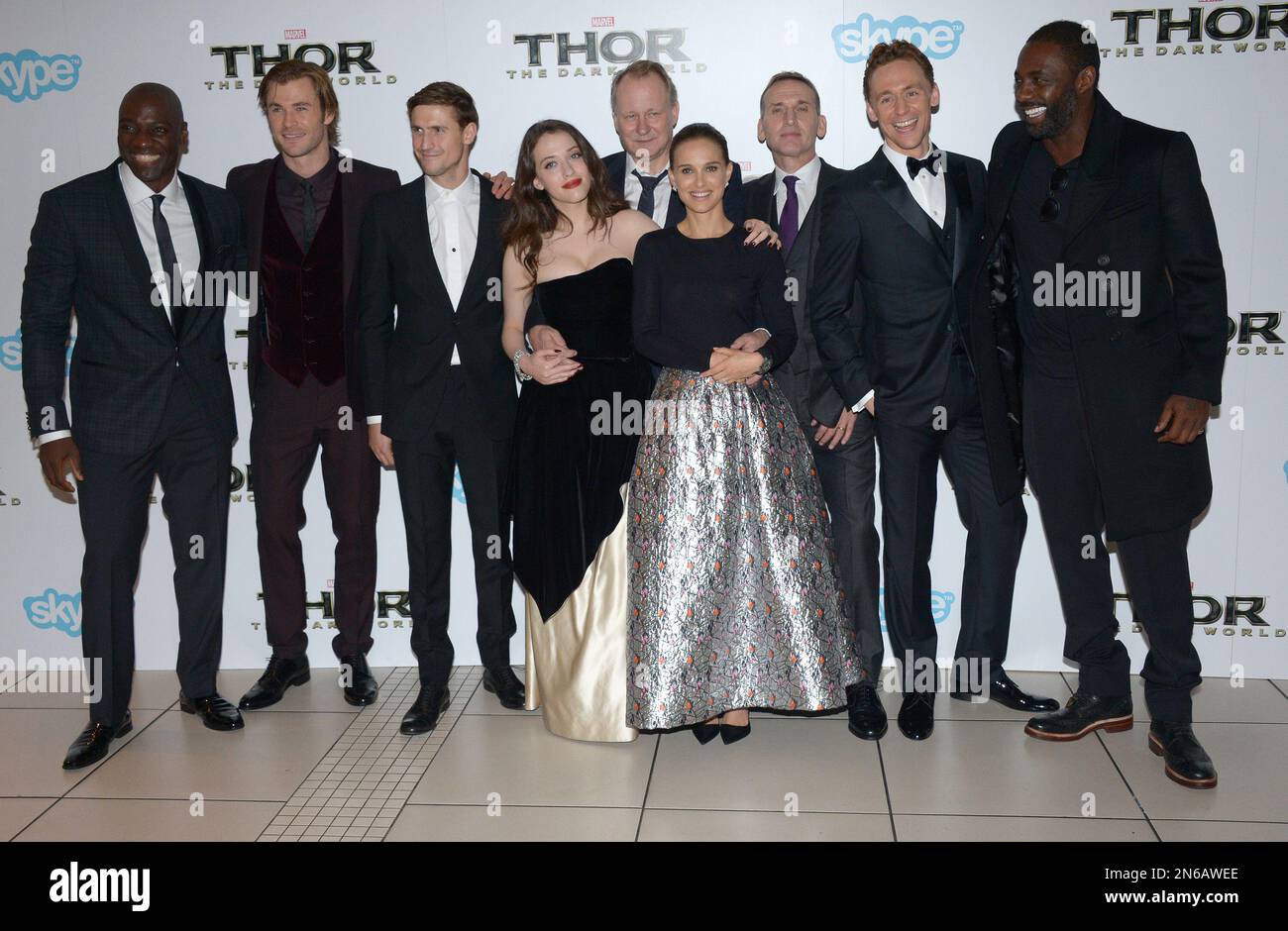 Actors Adewale Akinnuoye-Agbaje, Chris Hemsworth, Jonathan Howard, Kat ...