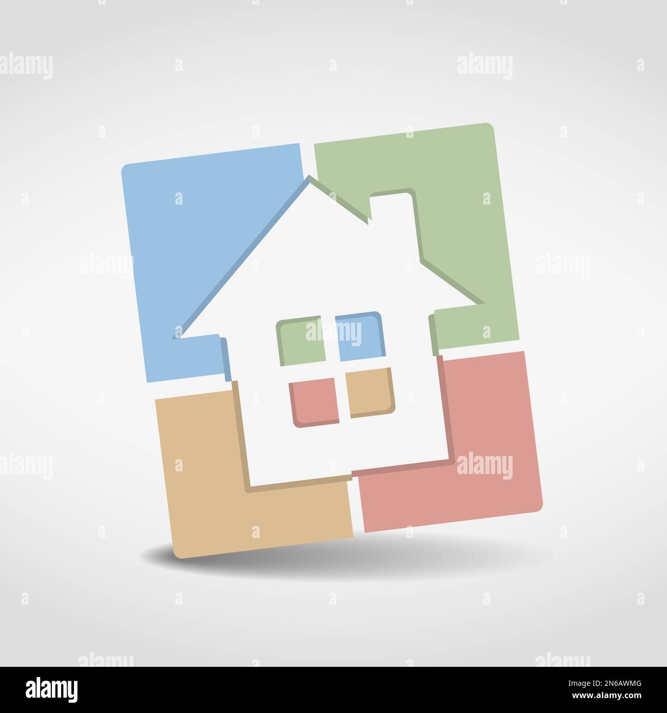 Icon of a house, design elements for your logo, vector eps10 ...
