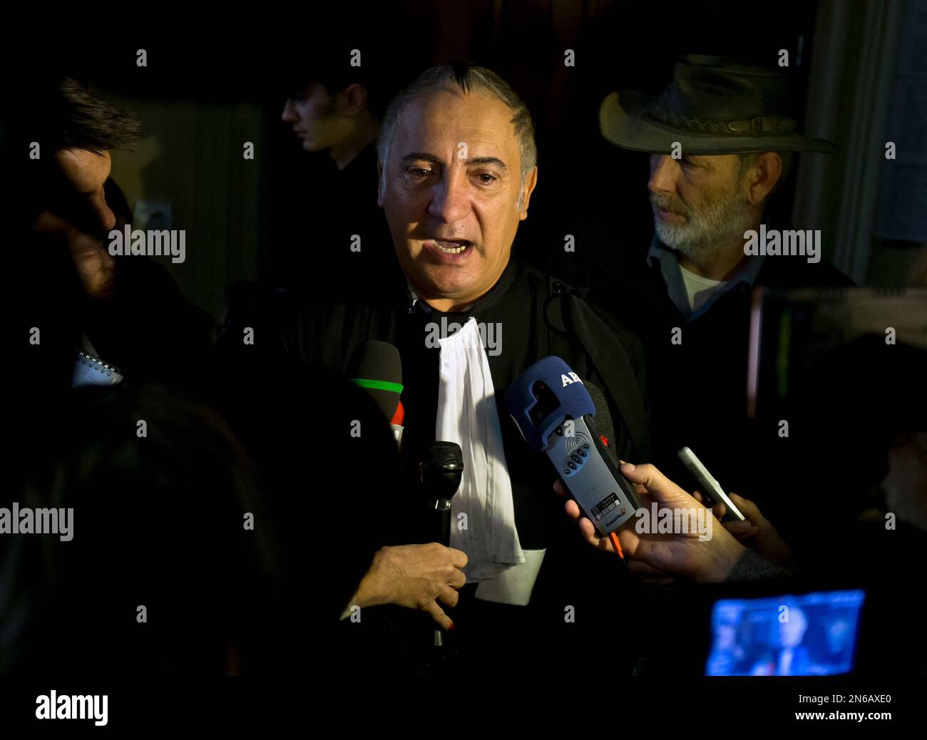 Catalin Dancu, lawyer of Radu Dogaru, the chief suspect charged with ...
