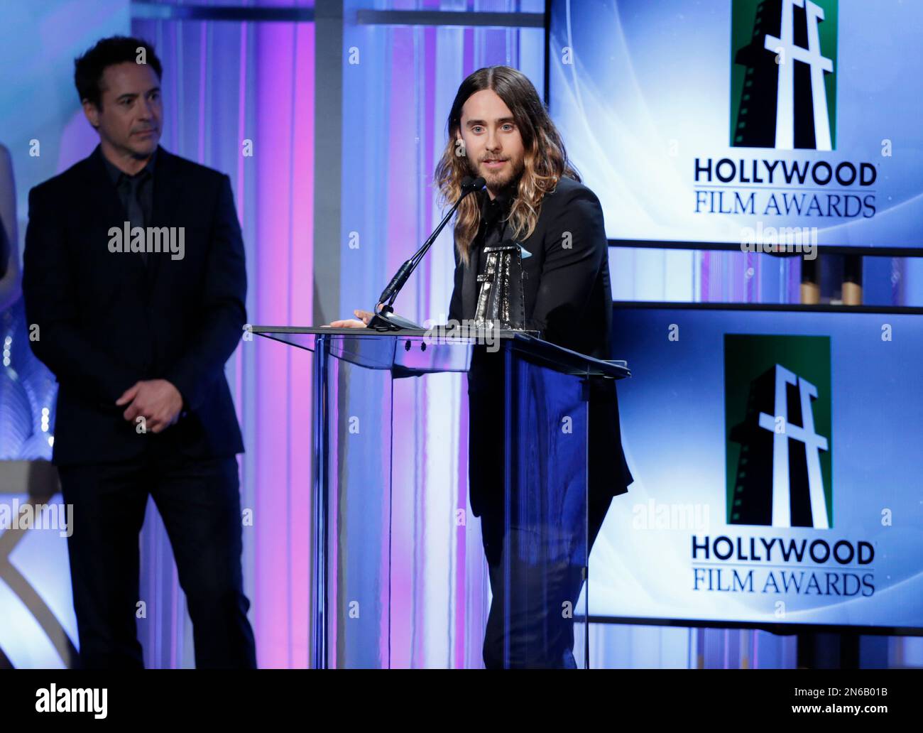 Jared Leto accepts the Hollywood breakout performance award at the 17th ...