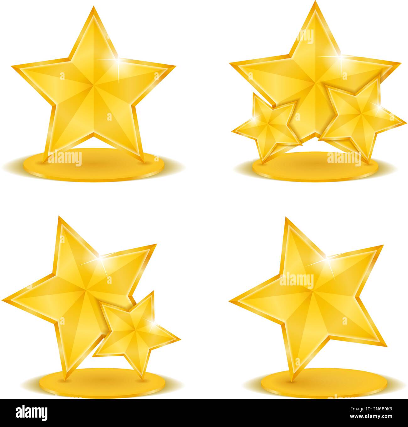 Golden stars, vector eps10 illustration Stock Vector Image & Art - Alamy