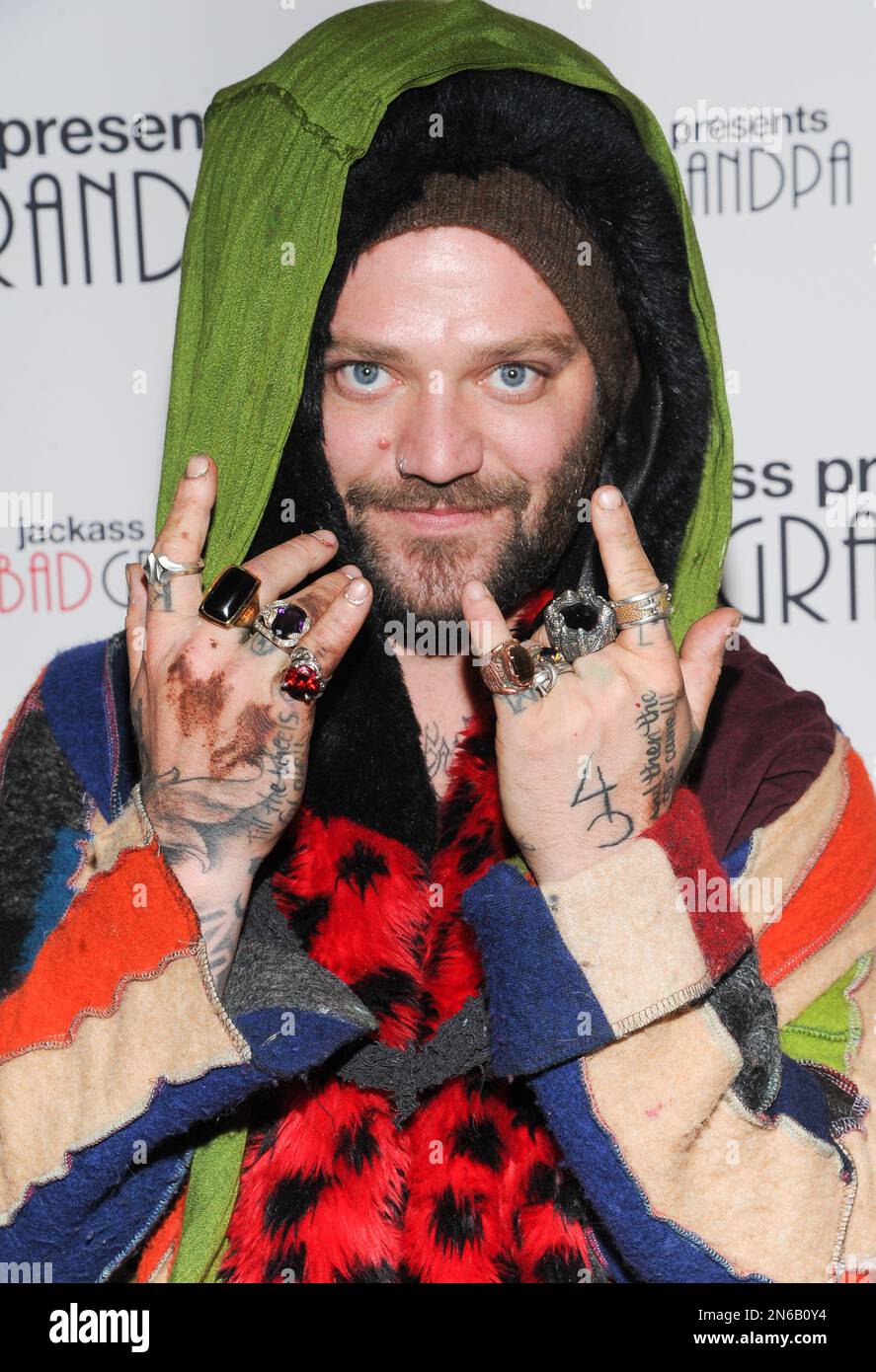 Actor and daredevil Bam Margera attends a special screening of "Jackass ...
