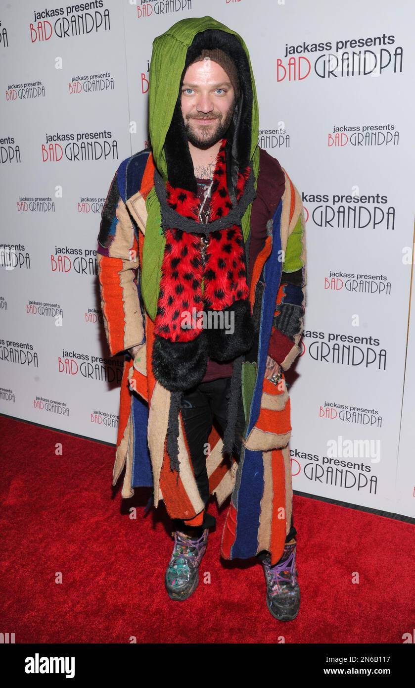 Actor and daredevil Bam Margera attends a special screening of "Jackass ...