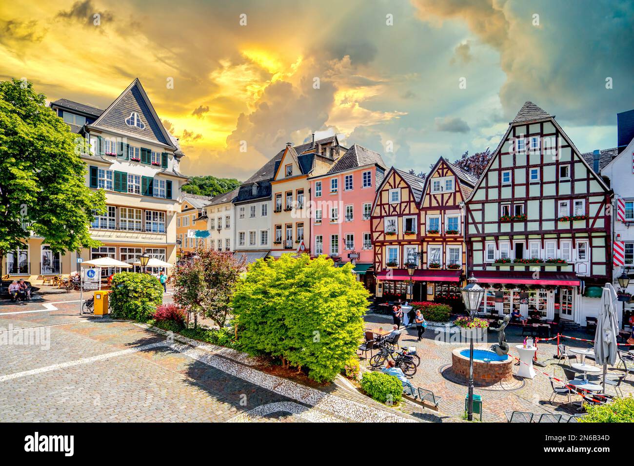 Old city of Linz am Rhein, Germany Stock Photo - Alamy