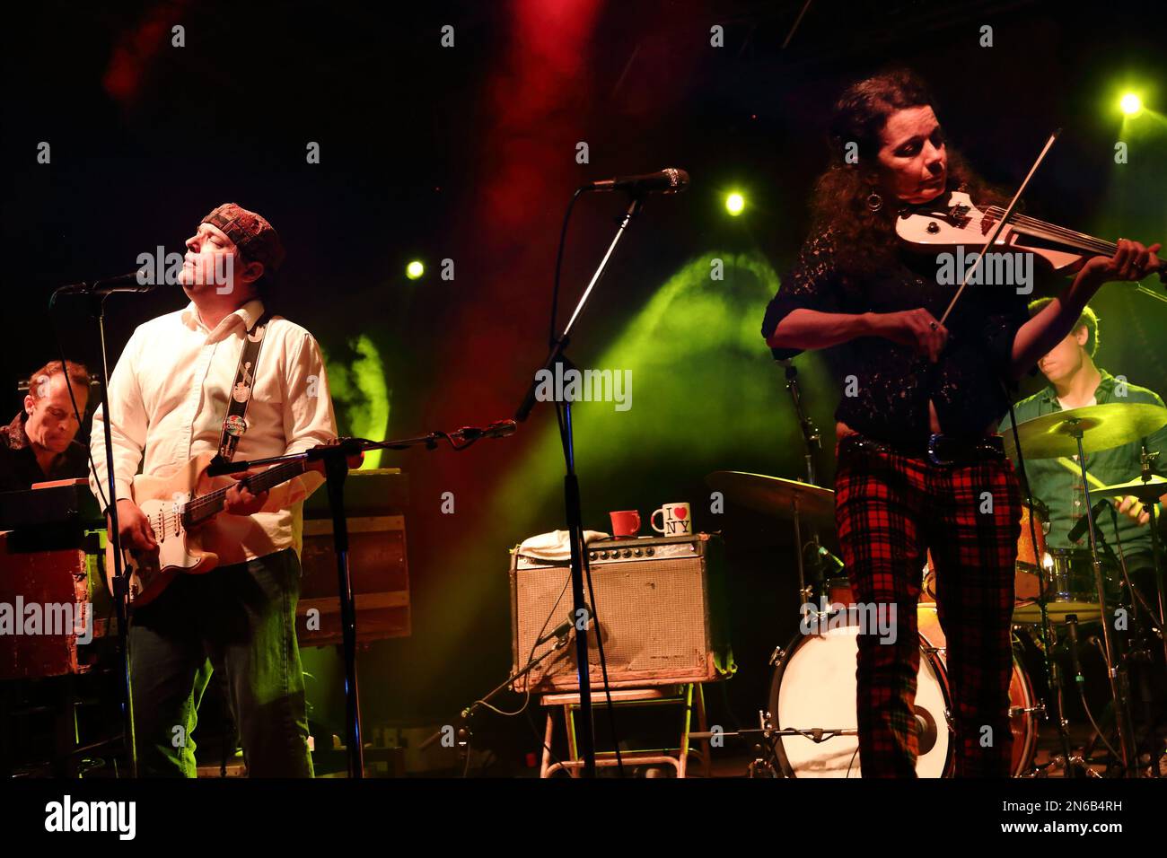Donna the Buffalo (L - R David McCracken, Jeb Puryear, Tara Nevins ...
