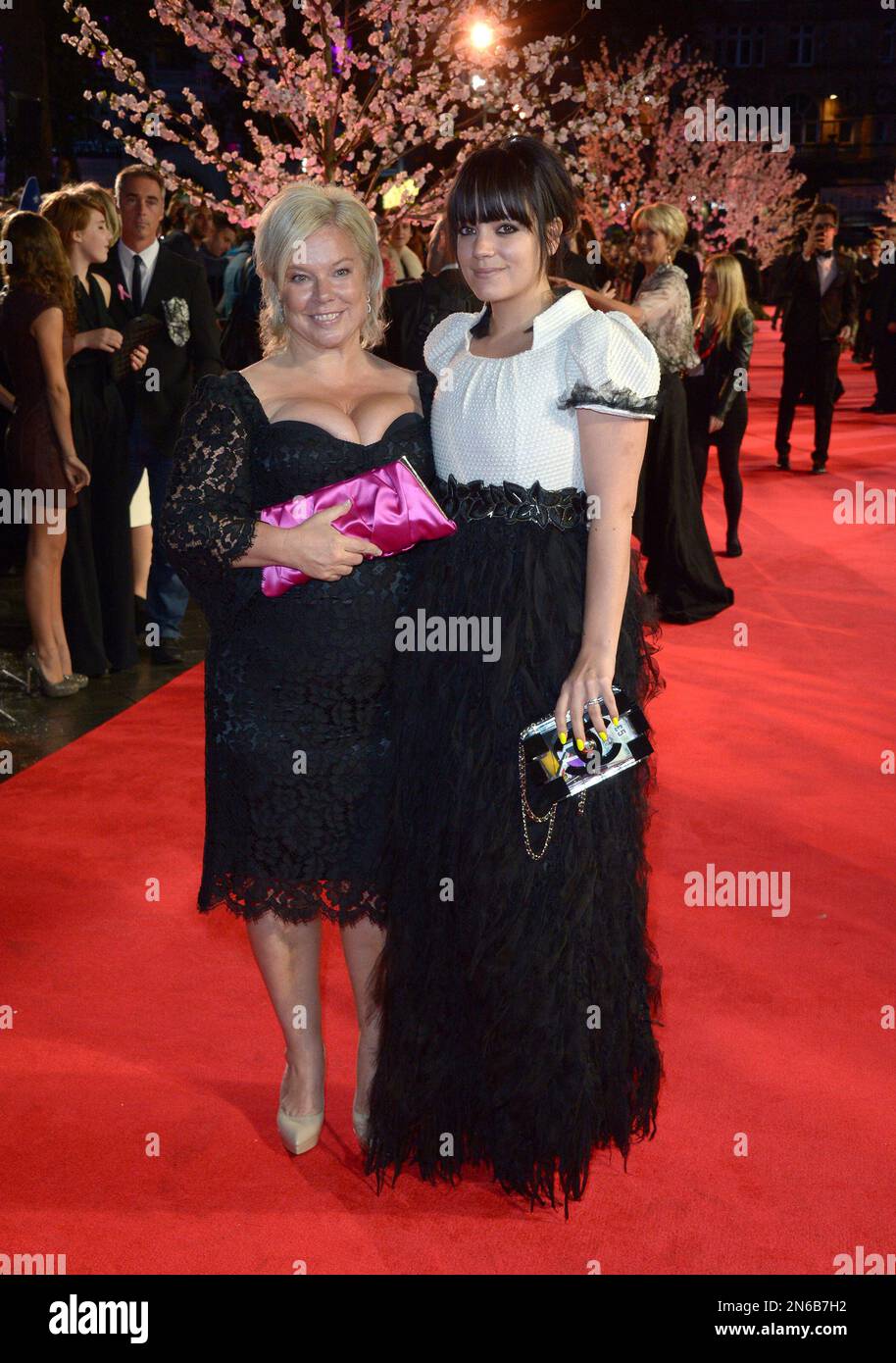 English film producer Alison Owen and British singer Lily Allen arrive ...