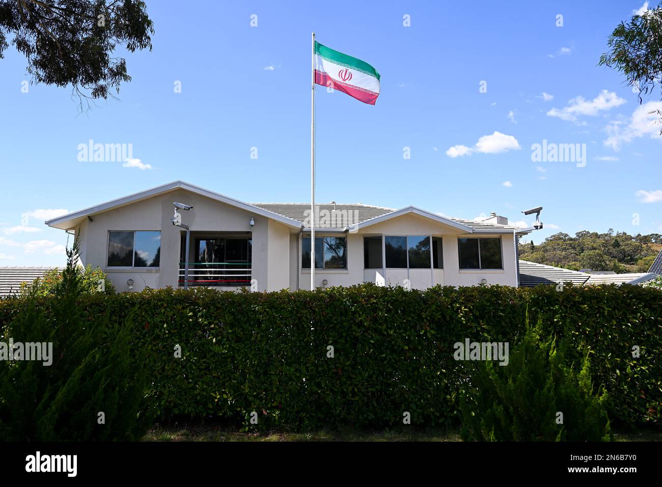 A general view of the Iranian Embassy in Canberra, Friday, February 10 ...
