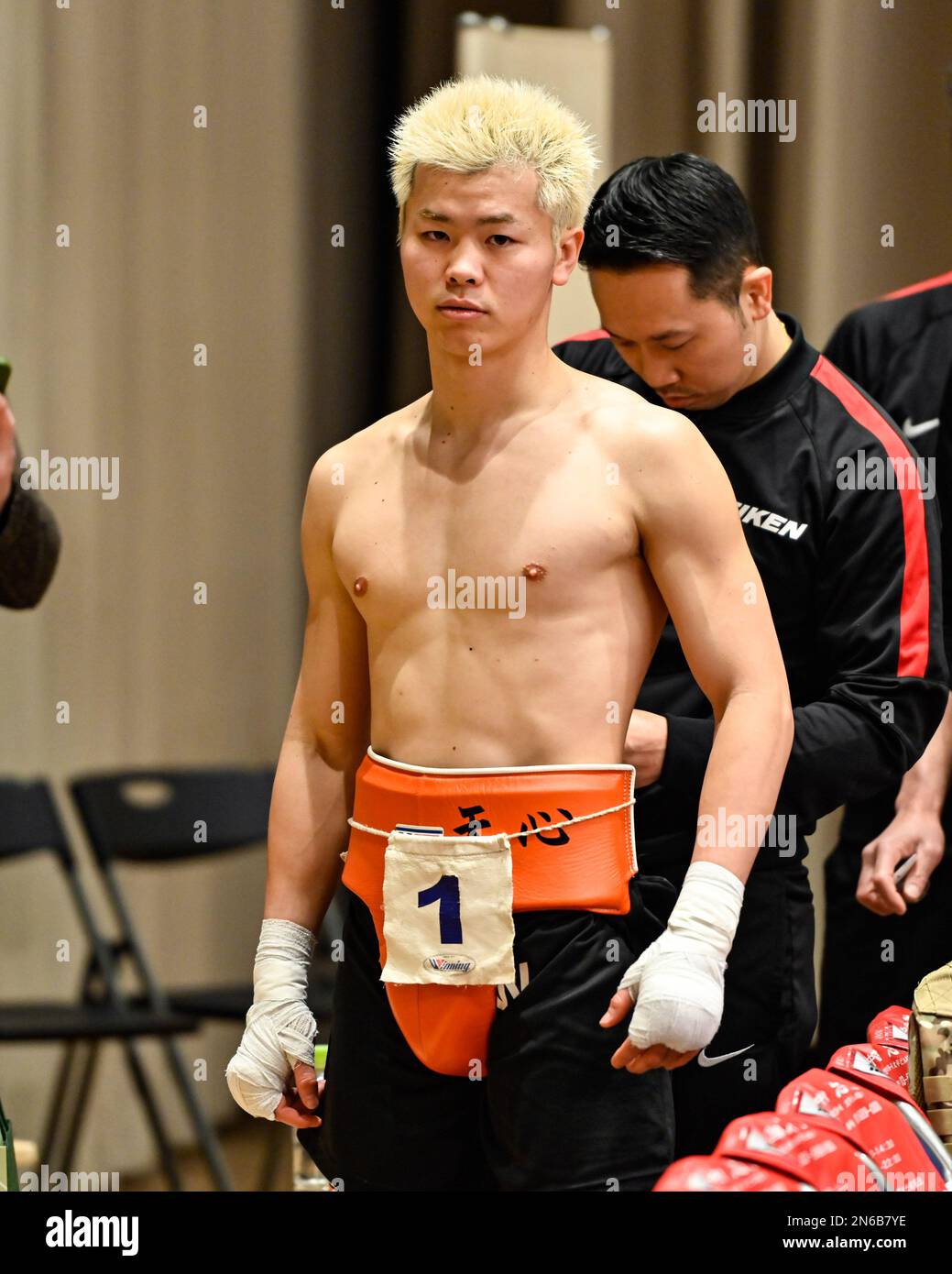 Tokyo, Japan. 9th Feb, 2022. Tenshin Nasukawa before the test to be ...