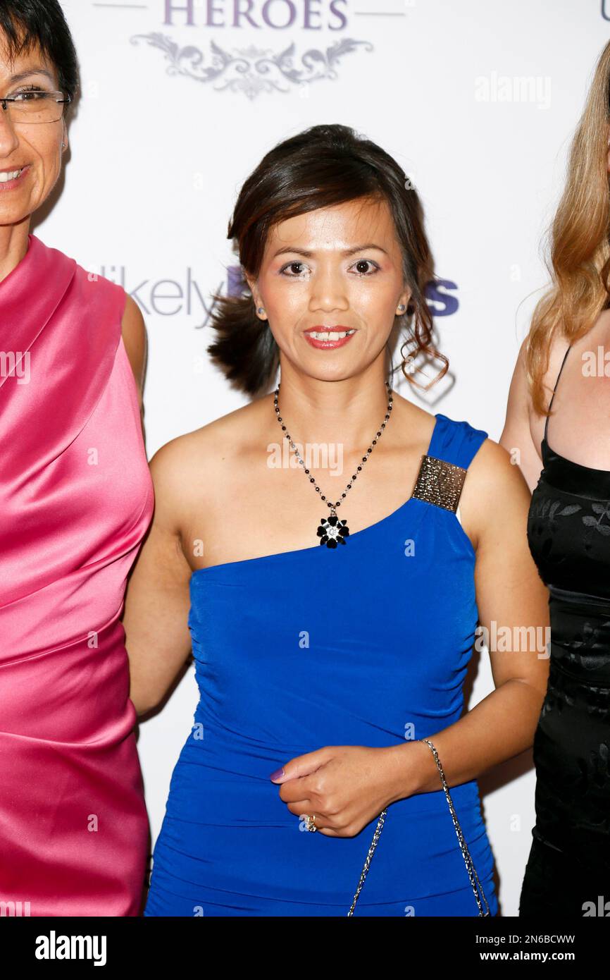 Trafficking survivor and hero award honoree Ima Matul arrives at the ...
