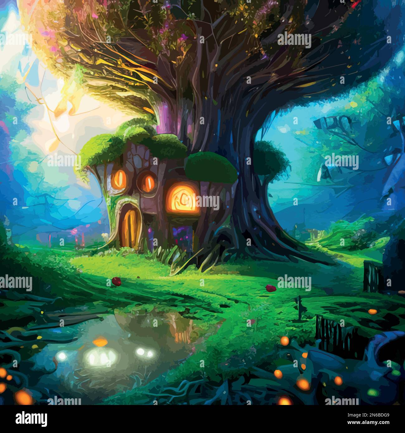 Chimney oak Stock Vector Images - Alamy