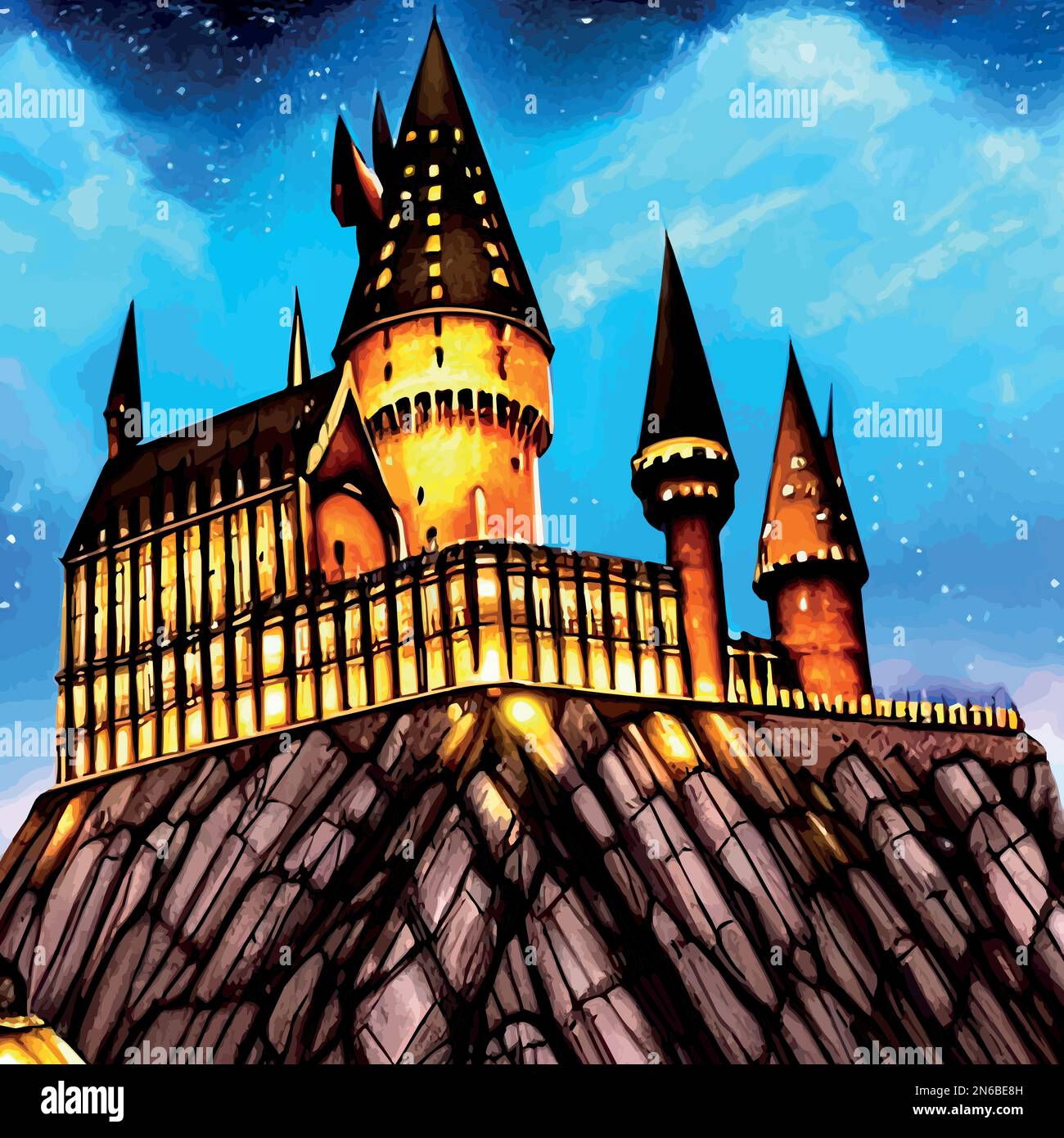 Gate in a castle Stock Vector Images - Alamy