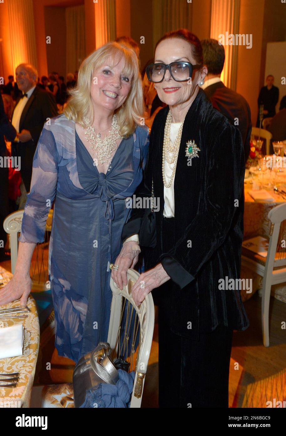 Greg Dykes' wife Susan Howes and Christopher Lee's wife Gitte Lee ...