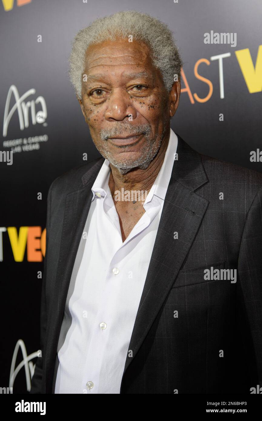 Actor Morgan Freeman arrives at the after party for a screening of CBS ...