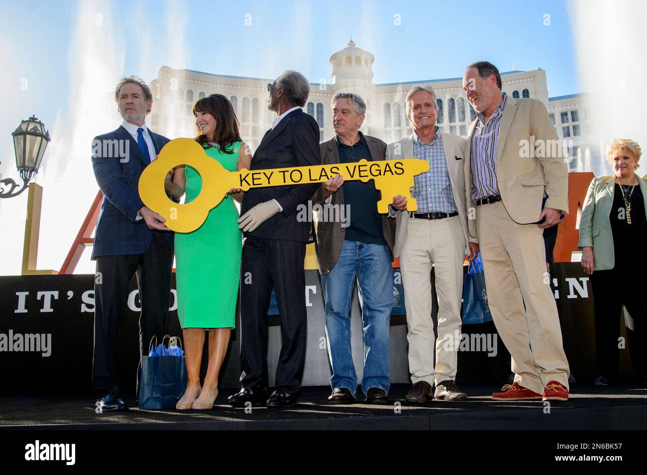 CBS Films' "Last Vegas" cast members, from left, Kevin Kline, Mary ...