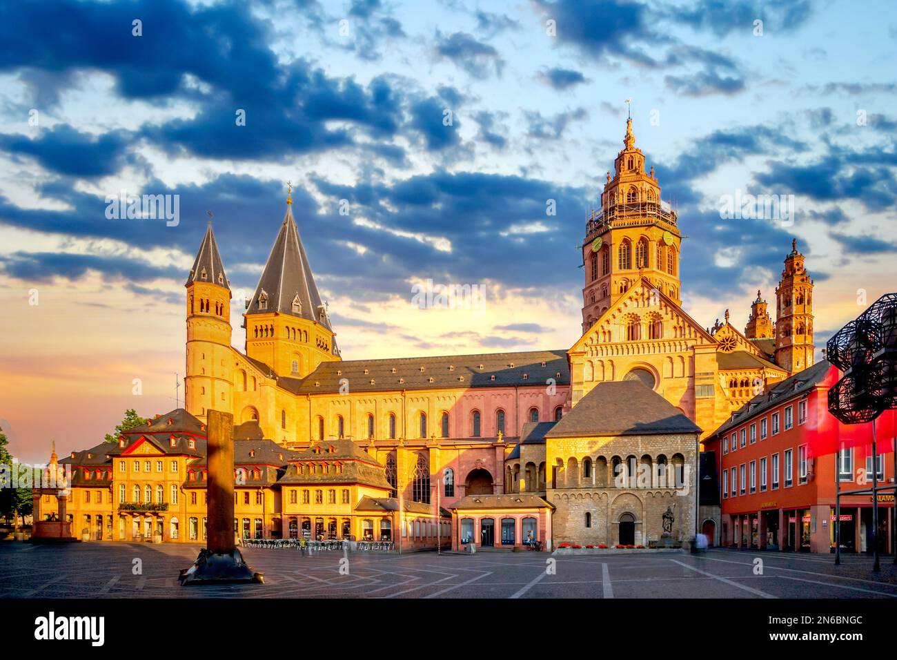 Historical city of Mainz, Germany Stock Photo - Alamy