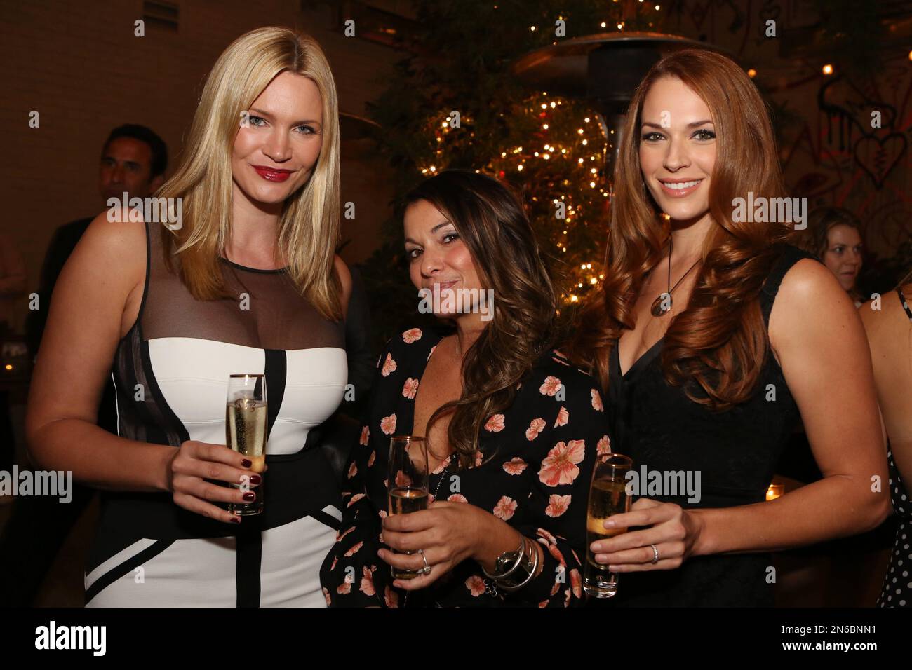 From left, actress Natasha Henstridge, Denise Fleming and actress ...