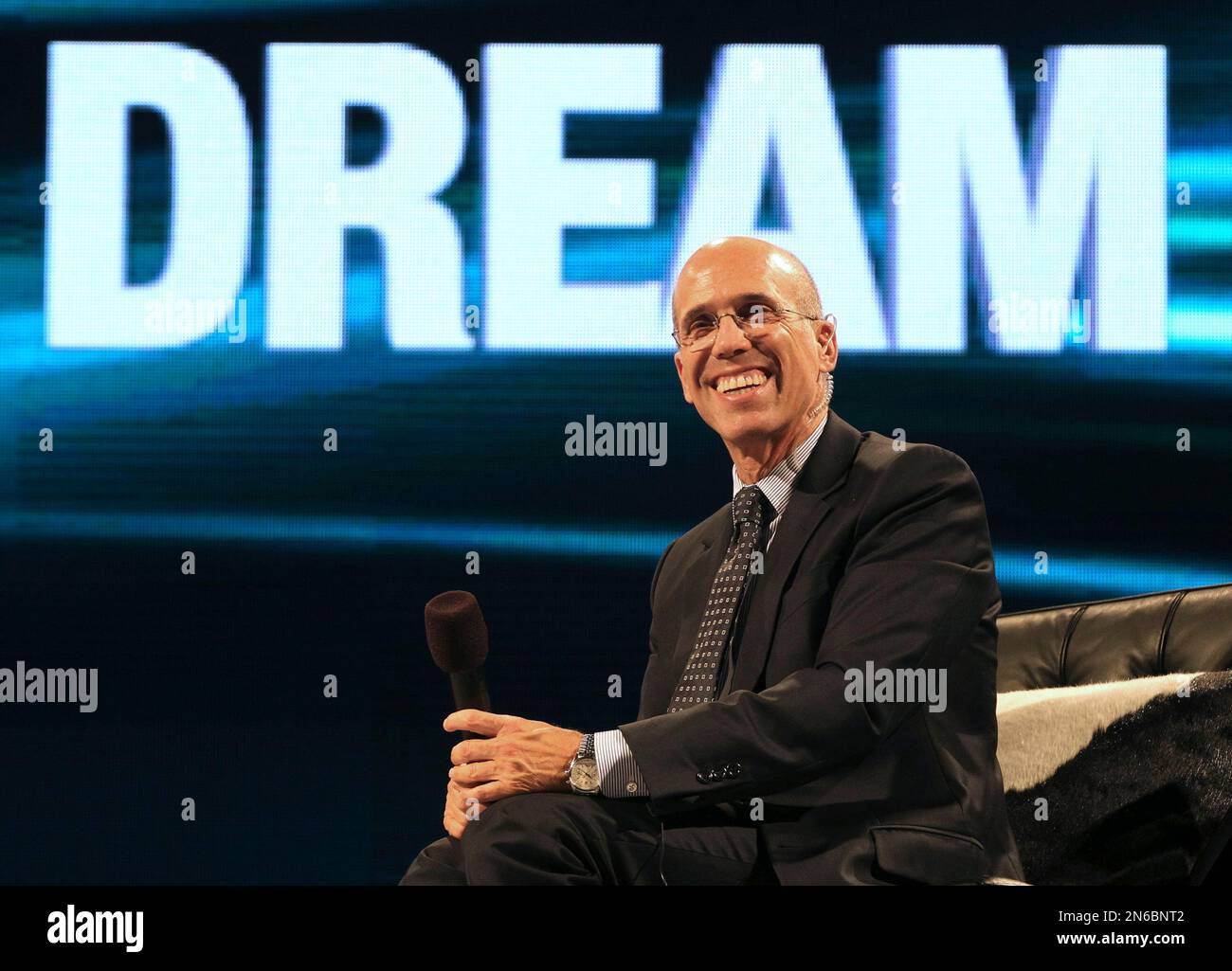 DreamWorks Animation CEO Jeffrey Katzenberg smiles during the CJ Global Creative Forum, an ...
