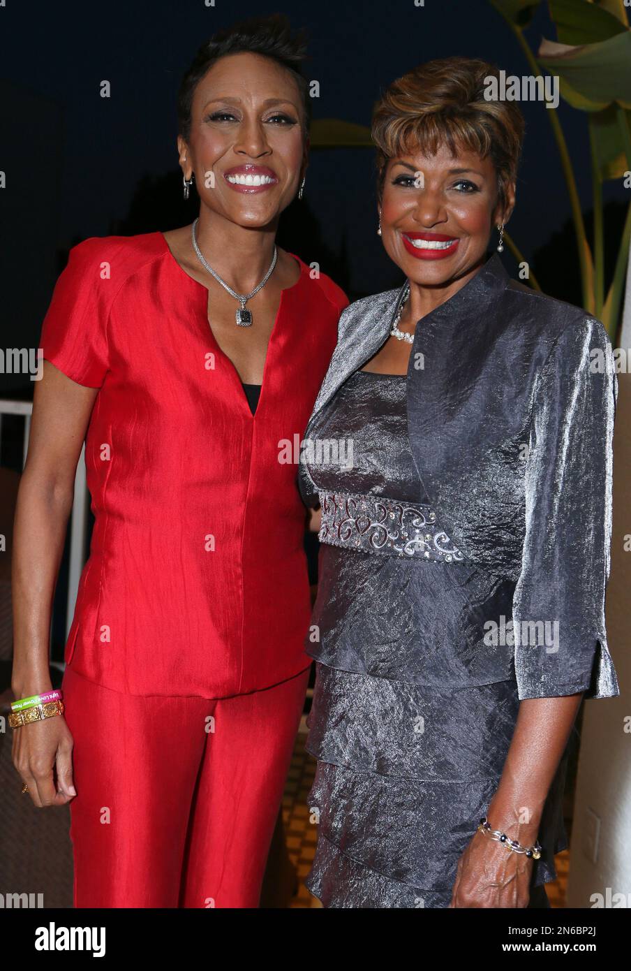 Robin Roberts, left, and Sally-Ann Roberts attend the CoachArt Gala of ...