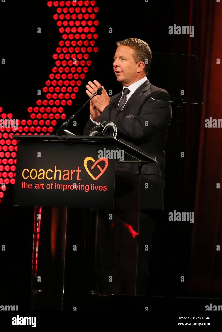 Jeremy Zimmer, CEO and co-founder of UTA, speaks on stage at the ...