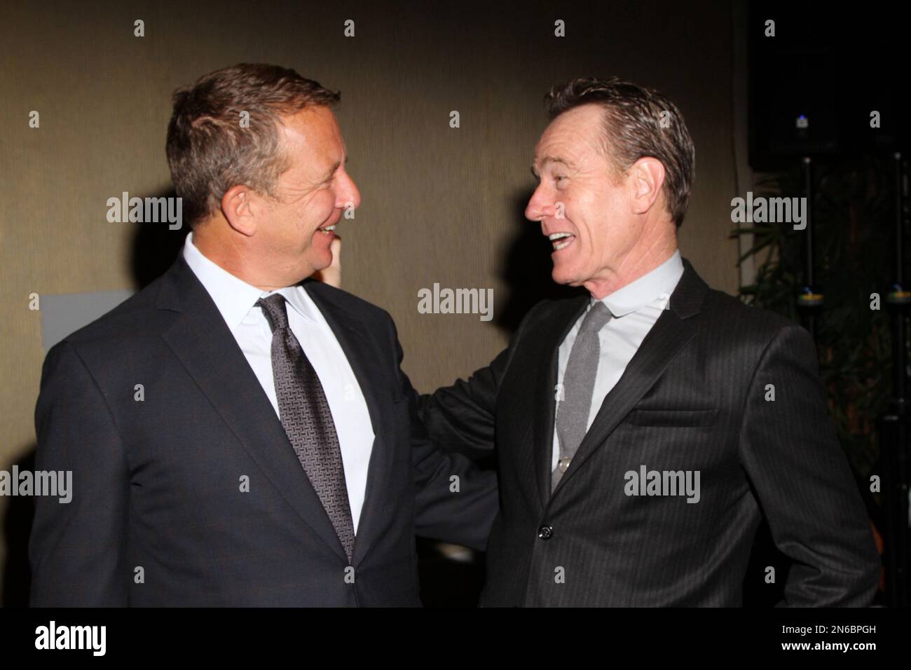 Jeremy Zimmer, CEO and co-founder of UTA, left, and Bryan Cranston ...