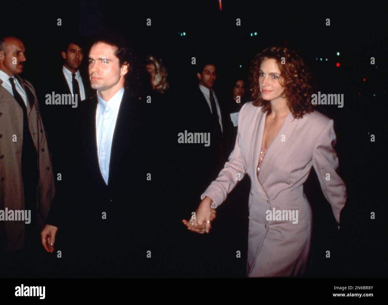 Julia Roberts and Jason Patric at the premiere of "Rush" in Los Angeles ...