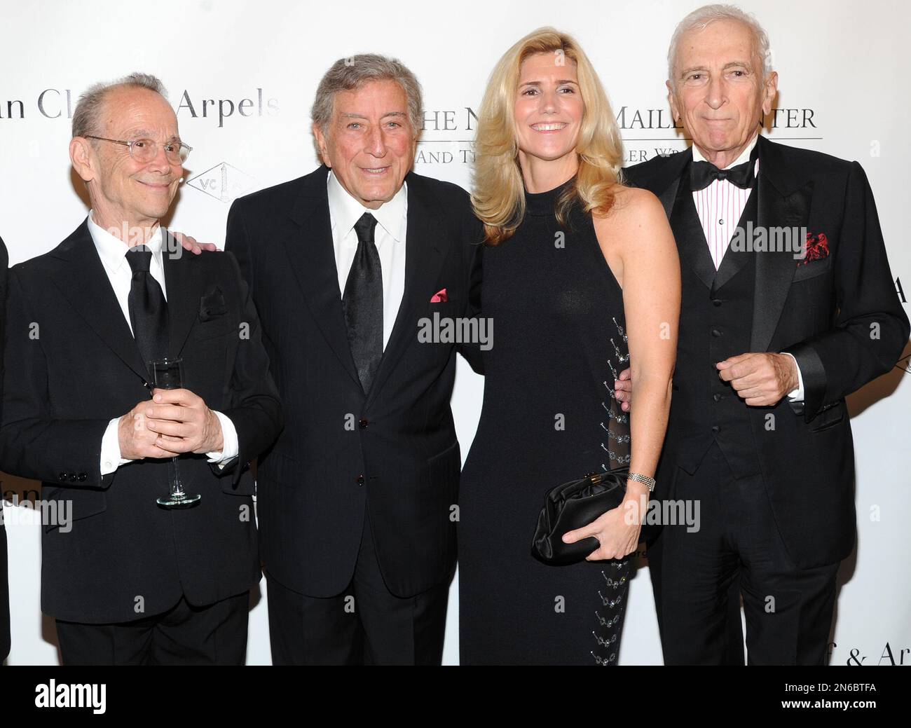 Actor Joel Grey, left, singer Tony Bennett, second from left, Susan ...