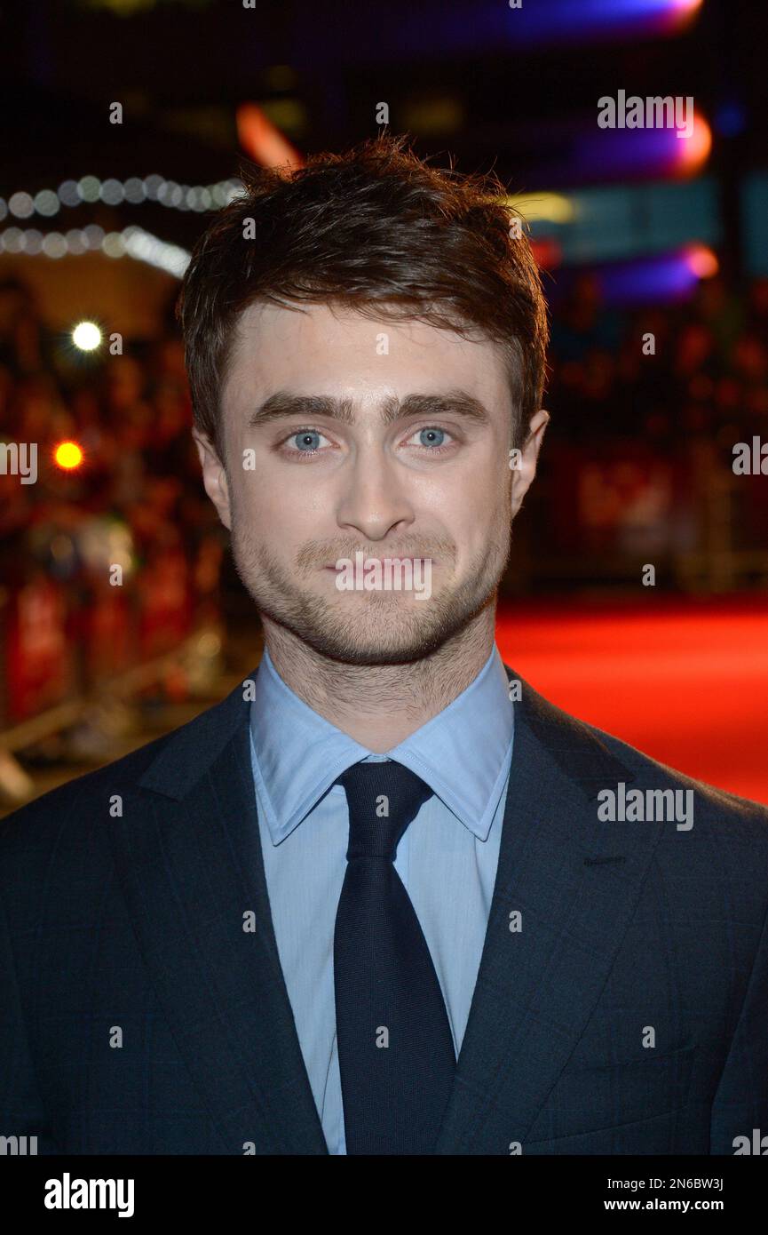 British actor Daniel Radcliffe arrives on the red carpet for the ...