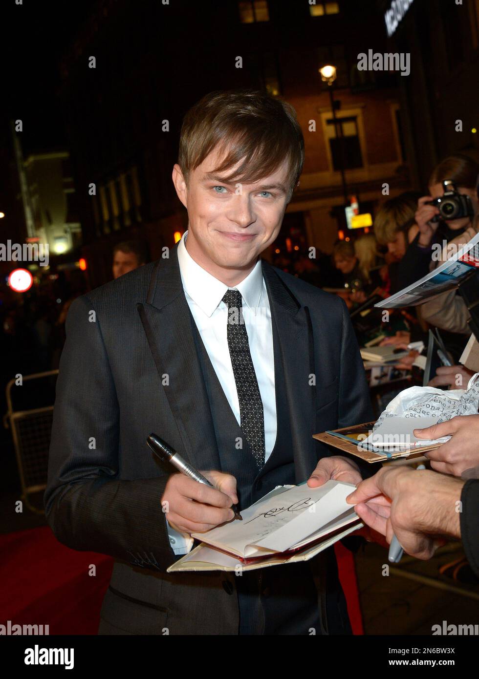 British actor Dane DeHaan arrives on the red carpet for the screening ...