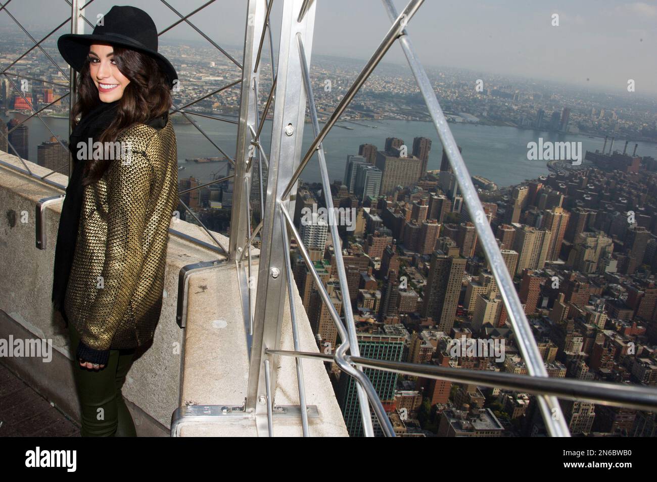 Cher Lloyd visits the Empire State Building on Thursday, Oct. 17, 2013 ...