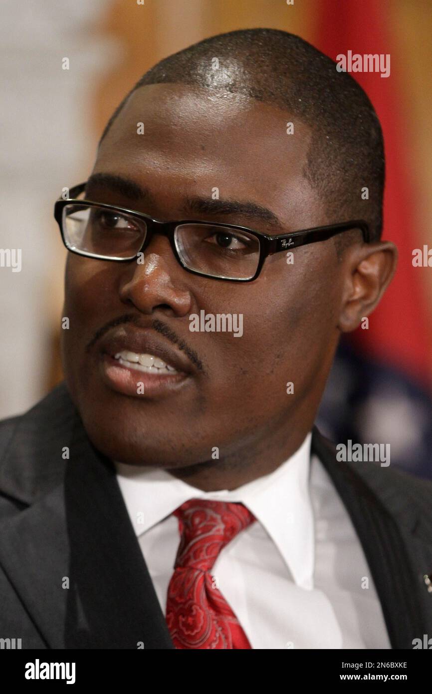 Frank Scott Jr. speaks after being appointed to the Arkansas Highway ...